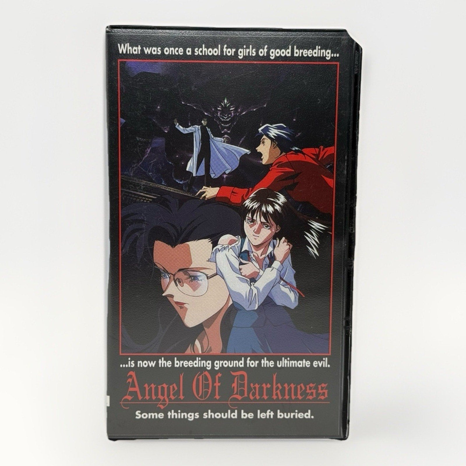Angel of Darkness Red VHS 1994 Rare Red Shell + Hard Case Pink Pineapp ...